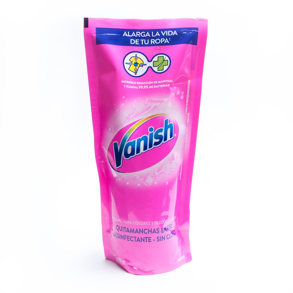 QUITAMANCHAS VANISH LÍQUIDO DOYPACK - ROSA - Virumec