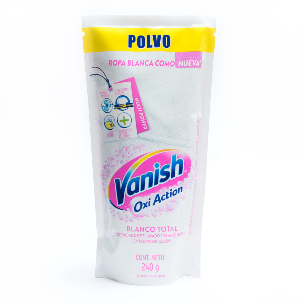 QUITAMANCHAS VANISH POLVO - BLANCO - Virumec