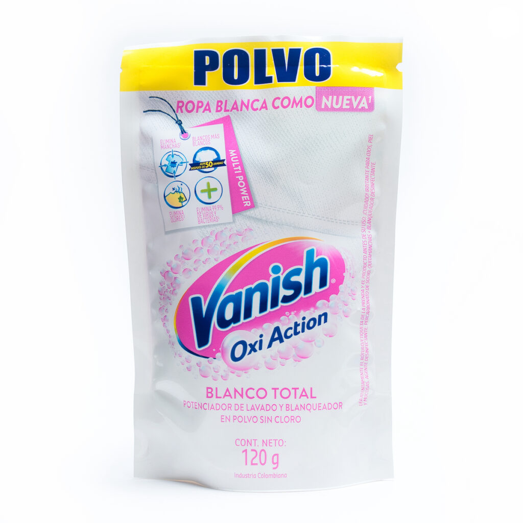 QUITAMANCHAS VANISH POLVO - BLANCO - Virumec